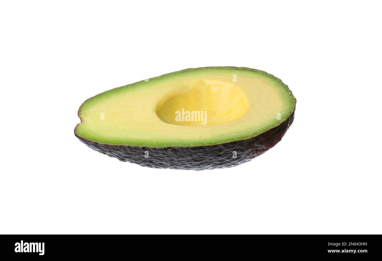 Avocado half cut view Cut Out Stock Images & Pictures - Alamy