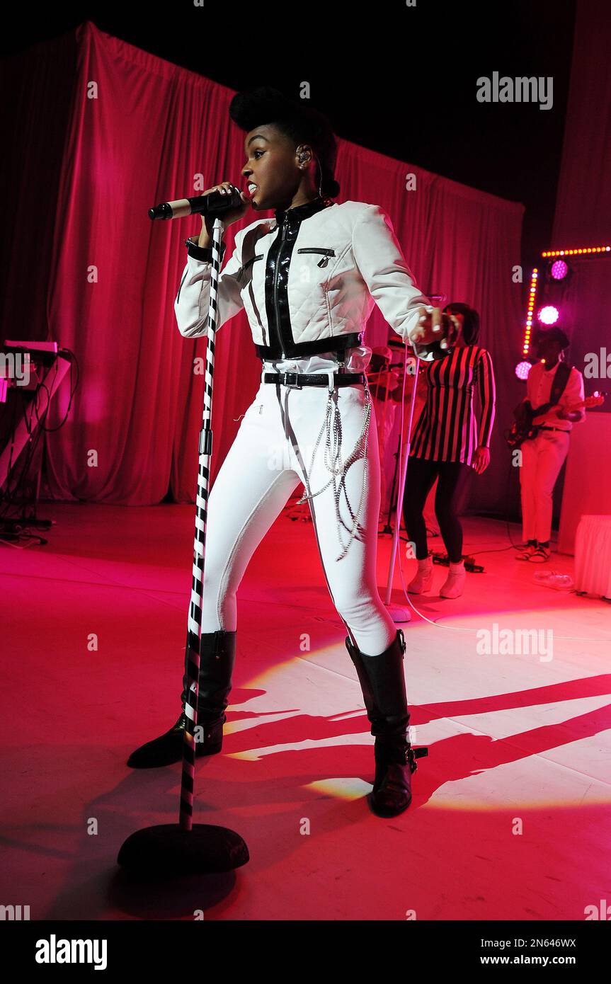 Janelle Monae performs during the Electric Tour at the Fillmore Miami ...