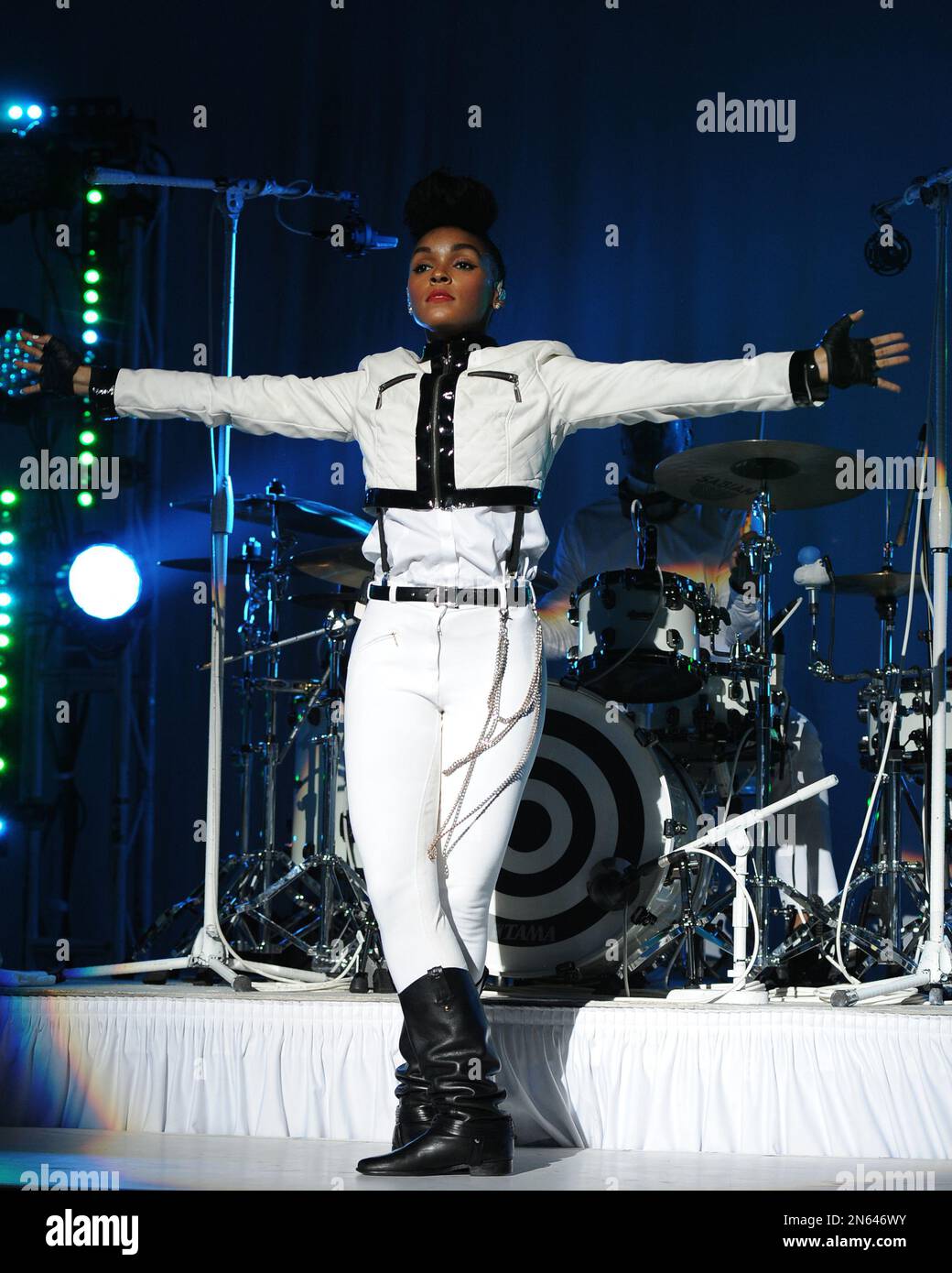Janelle Monae performs during the Electric Tour at the Fillmore Miami ...