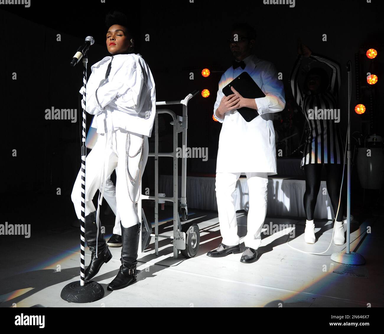 Janelle Monae performs during the Electric Tour at the Fillmore Miami ...