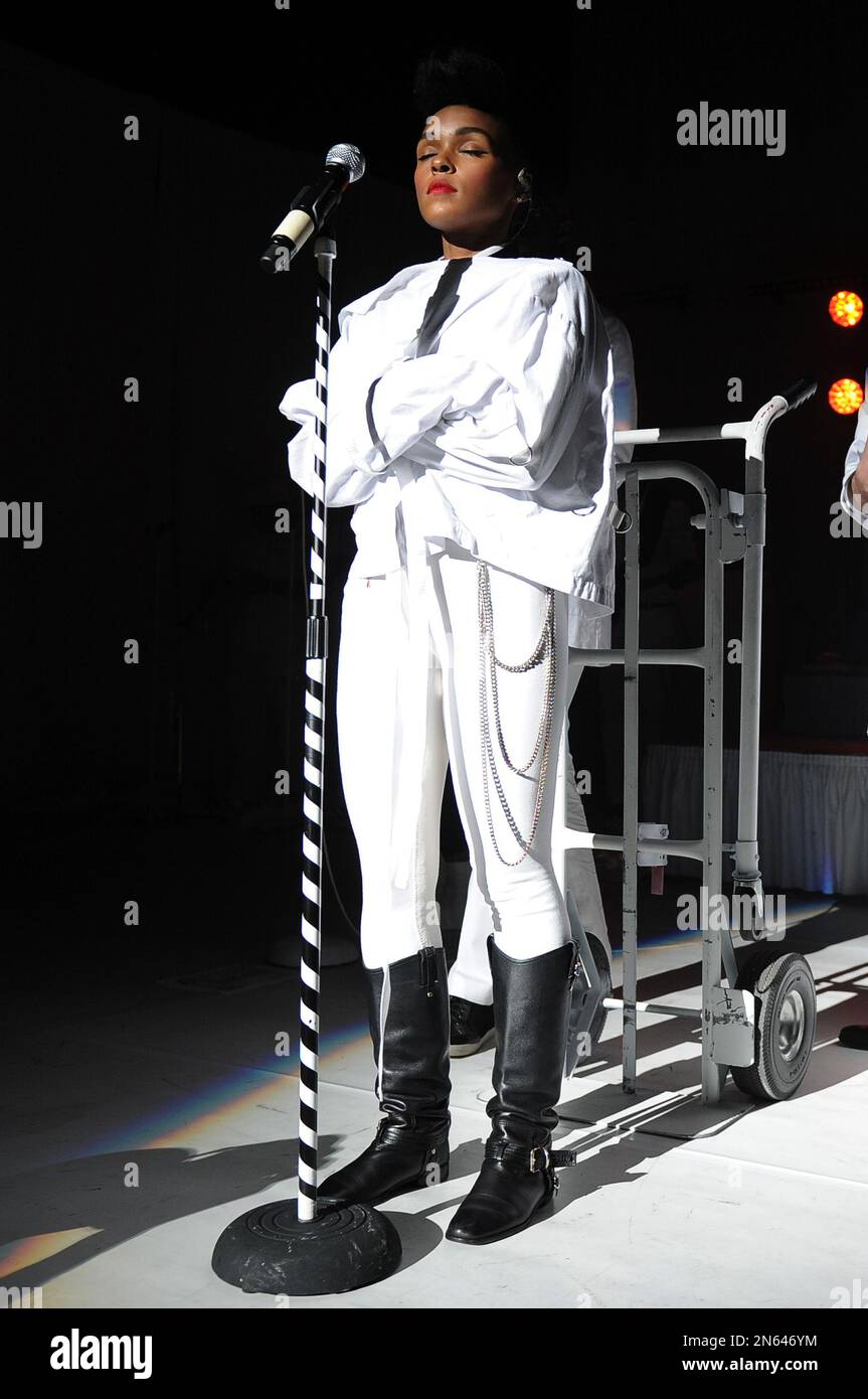Janelle Monae performs during the Electric Tour at the Fillmore Miami ...