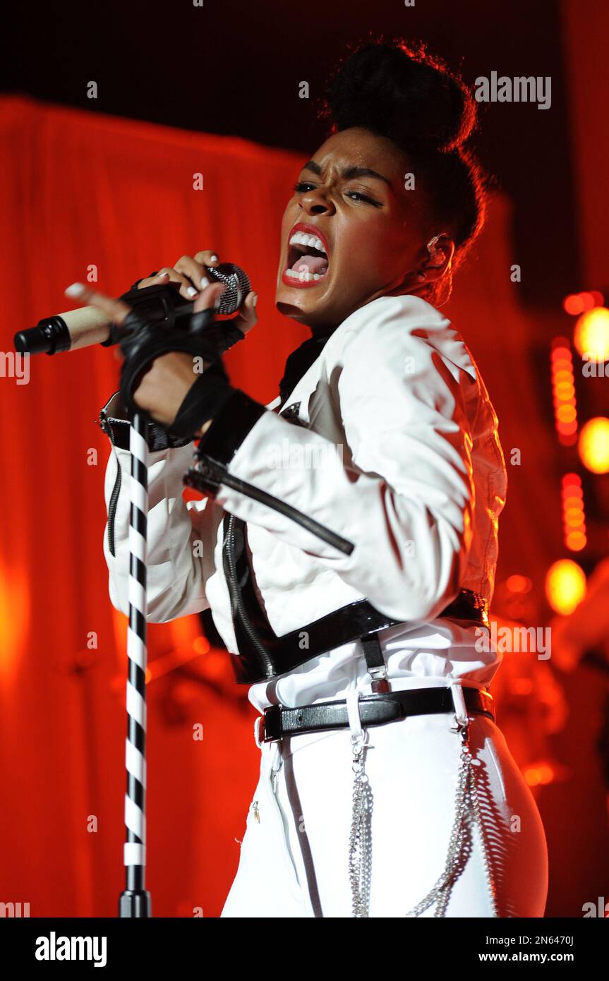 Janelle Monae performs during the Electric Tour at the Fillmore Miami ...