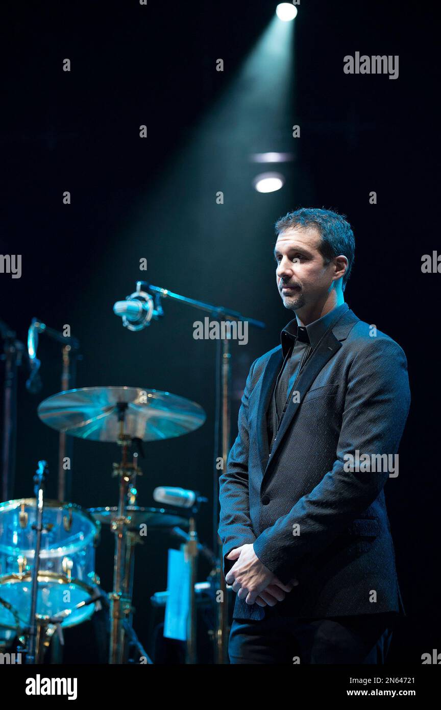 Marc Muzzo on stage during the 10 Year Anniversary Party for motoamoré ...