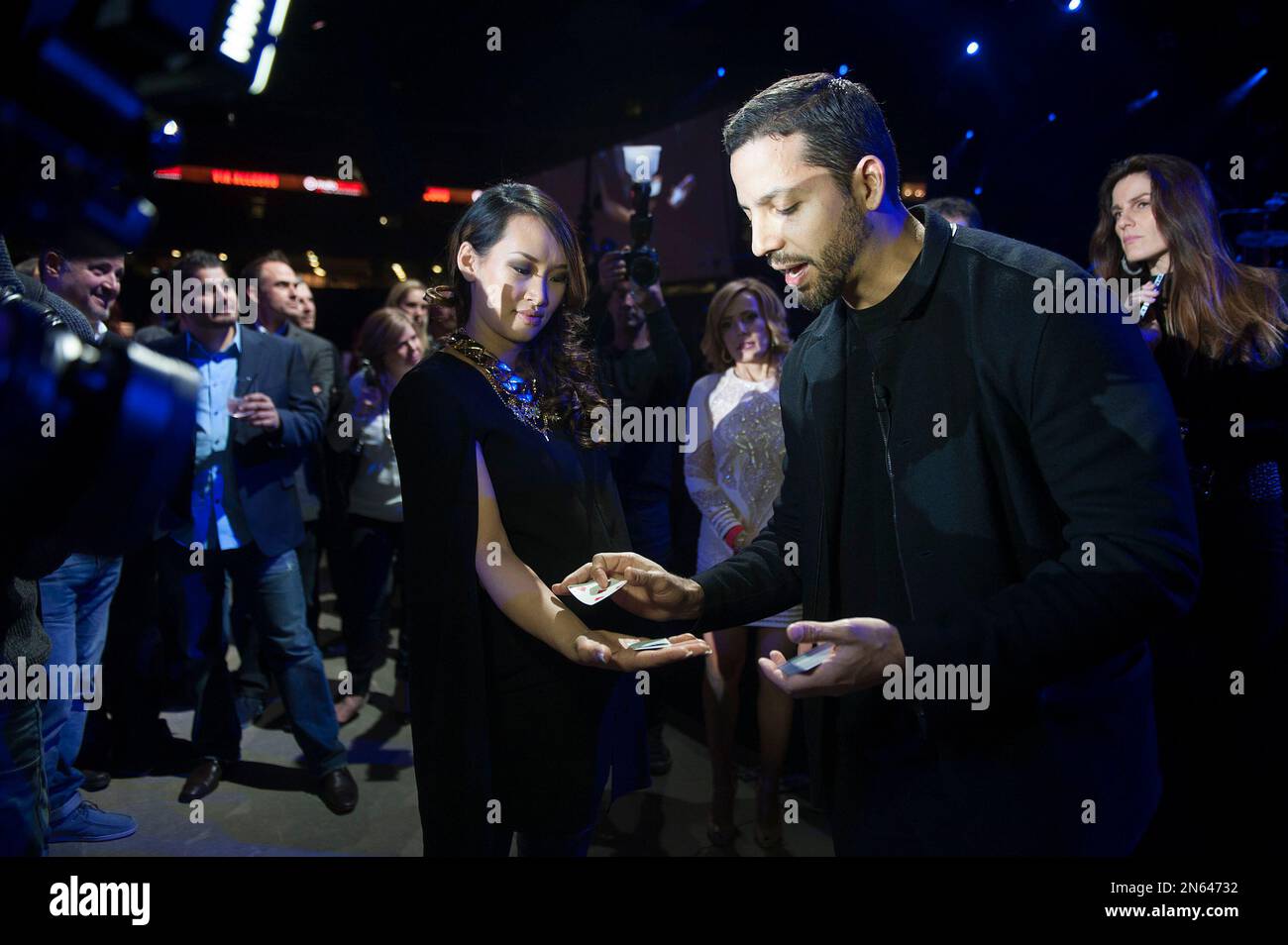 American illusionist David Blaine performs during the 10 Year ...