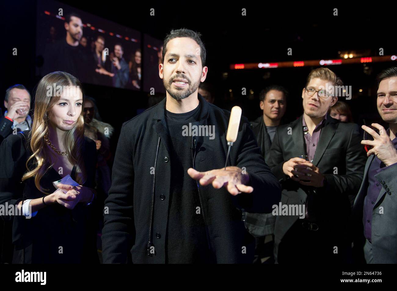 American illusionist David Blaine performs during the 10 Year ...