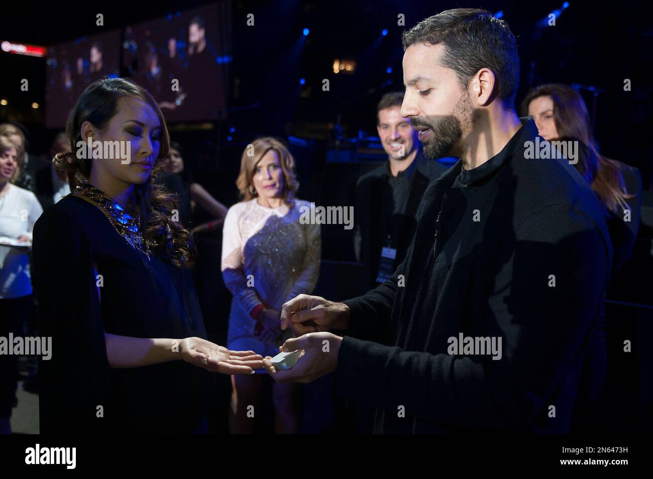 American illusionist David Blaine performs during the 10 Year ...