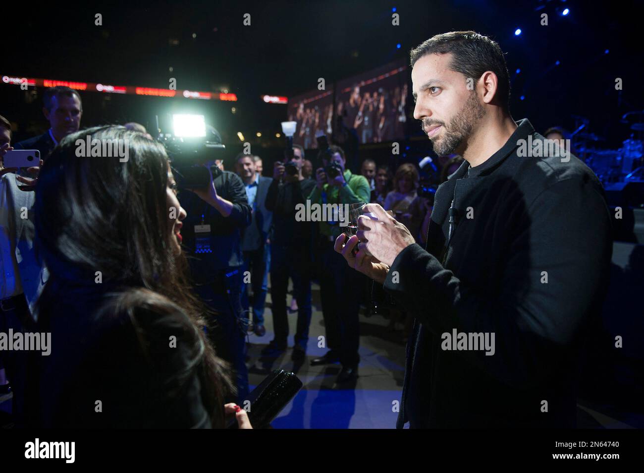 American illusionist David Blaine performs during the 10 Year ...