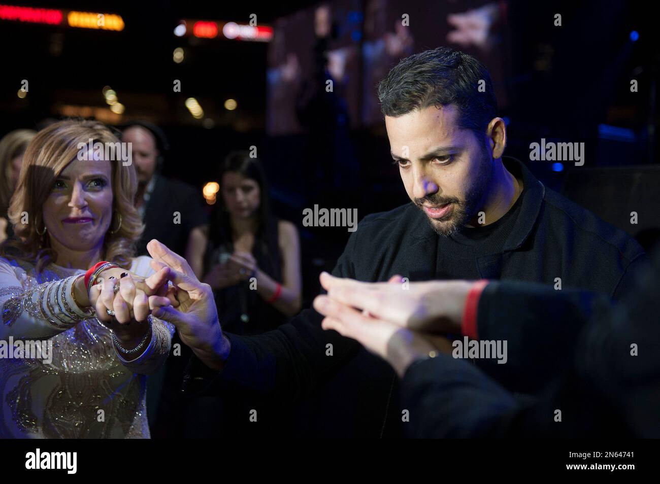 American illusionist David Blaine performs during the 10 Year ...