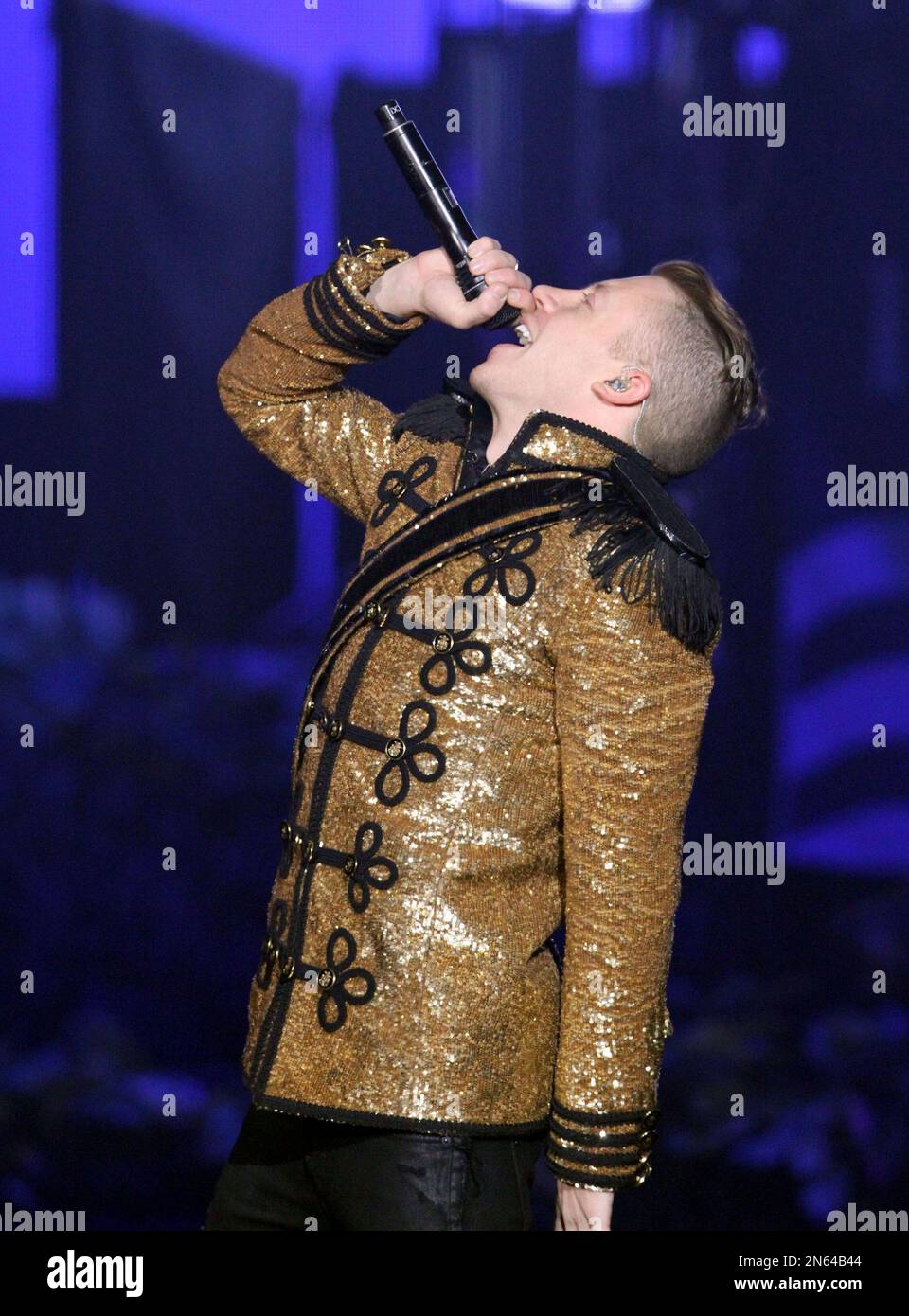 Ben Haggerty aka Macklemore & Ryan Lewis performing at Gwinnett Arena ... Ben Haggerty aka Macklemore & Ryan Lewis performing at Gwinnett Arena ...
