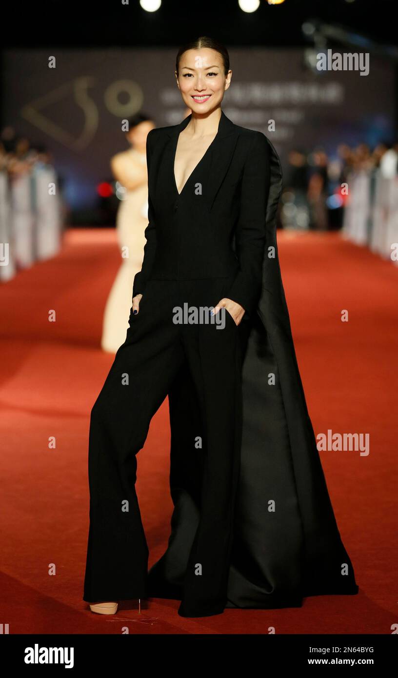 Hong Kong actress Sammi Cheng arrives at the 50th Golden Horse Awards ...
