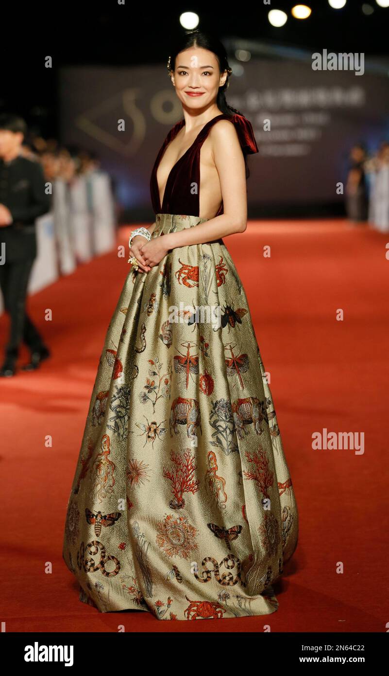 Taiwanese actress Shu Qi arrives at the 50th Golden Horse Awards in ...