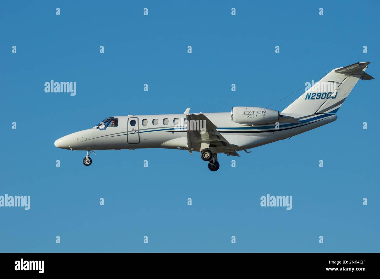 Private Cessna 525B Citation CJ3 jet with registration N290CJ shown ...