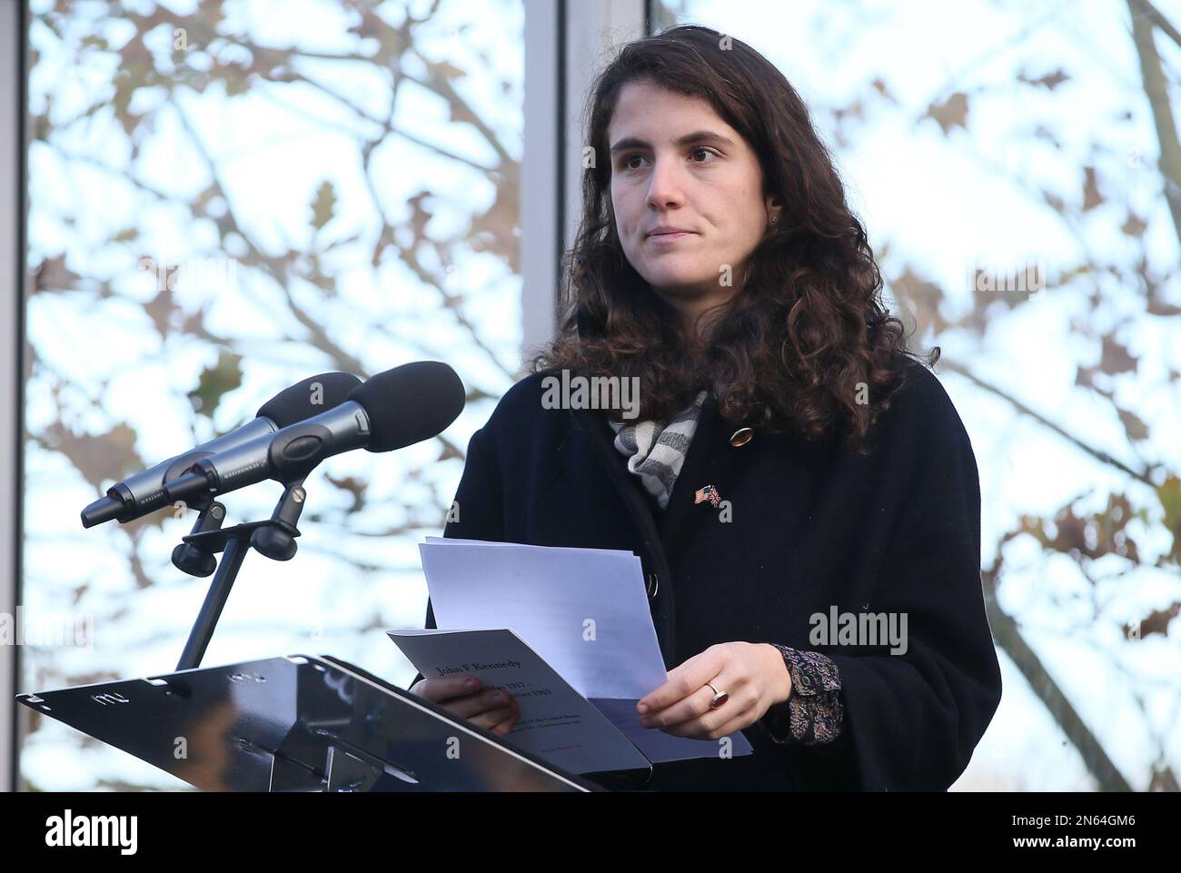 Tatiana Schlossberg granddaughter of President J.F. Kennedy makes a ...