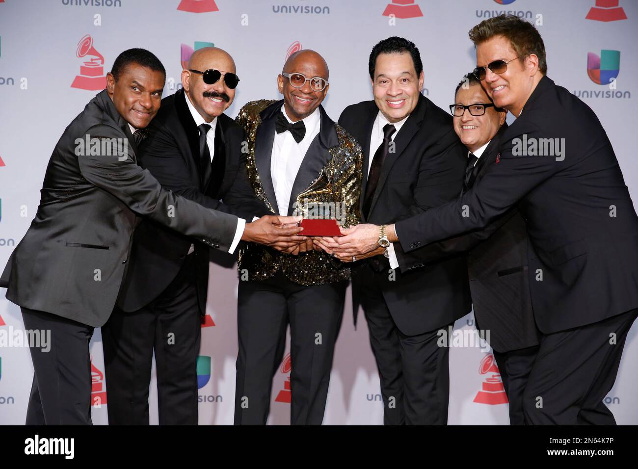 From left, Jose Alberto, El Canario, Oscar D' Leon, Sergio George, Tito ...