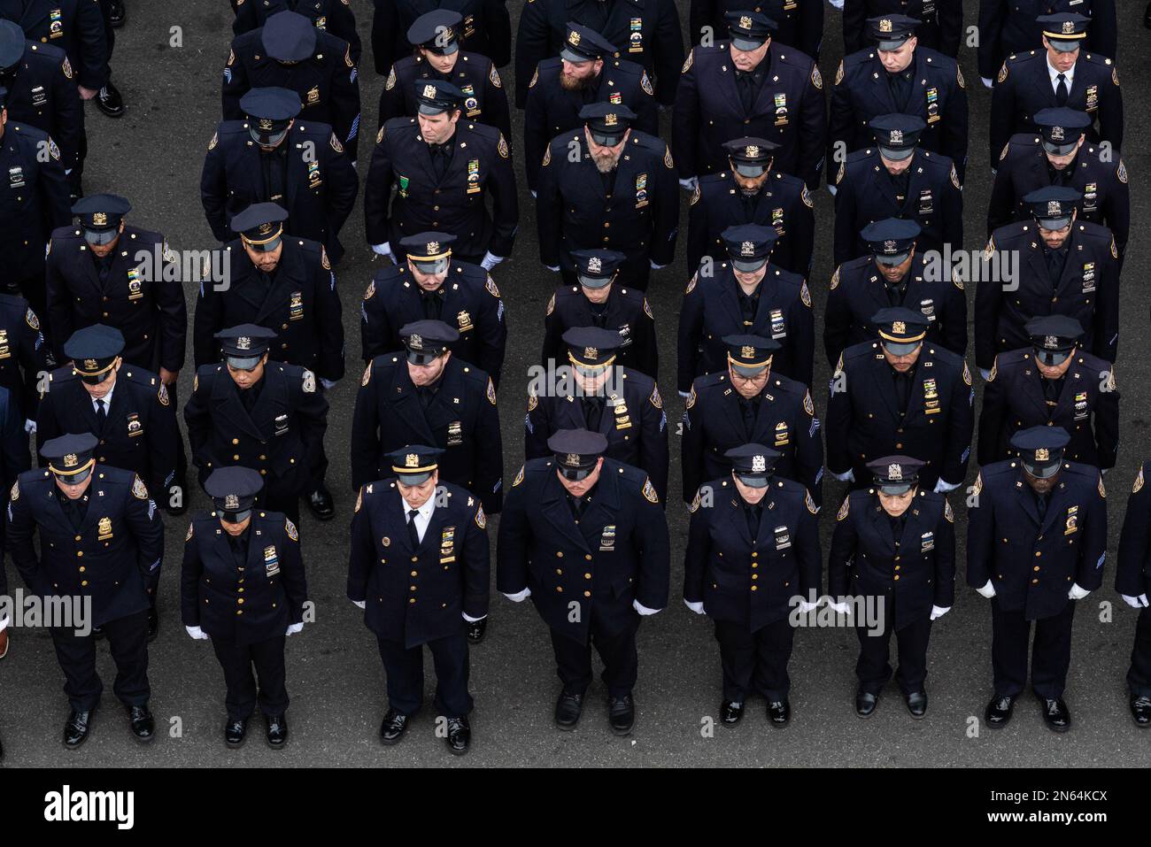 NYPD officers attend the funeral for NYPD Officer Adeed Fayaz in ...