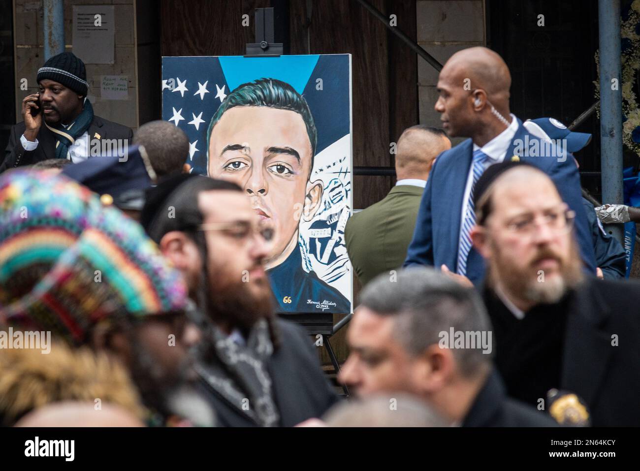 A portrait of NYPD Officer Adeed Fayaz, who was killed during a robbery ...