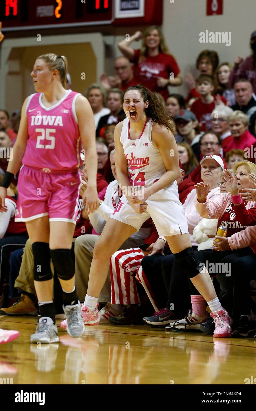 BLOOMINGTON, IN - FEBRUARY 09: Indiana Hoosiers forward Mackenzie ...