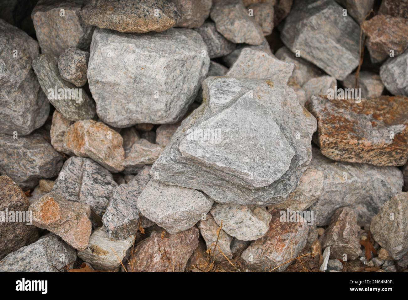 Rocks and boulder nature pollution Stock Photo - Alamy