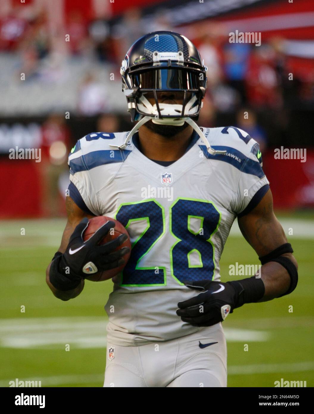 Seattle Seahawks cornerback Walter Thurmond (28) during the fist ...