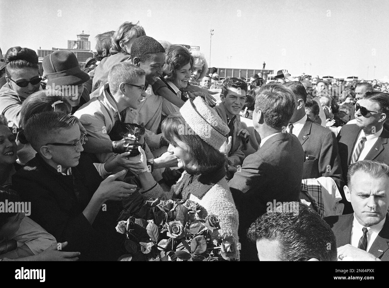 FILE - In this Nov. 22, 1963 file photo, President John F. Kennedy and ...
