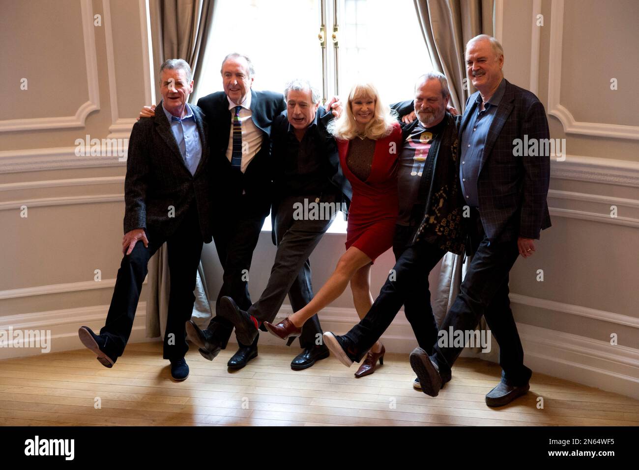 The surviving members of the Monty Python comedy group, from left ...
