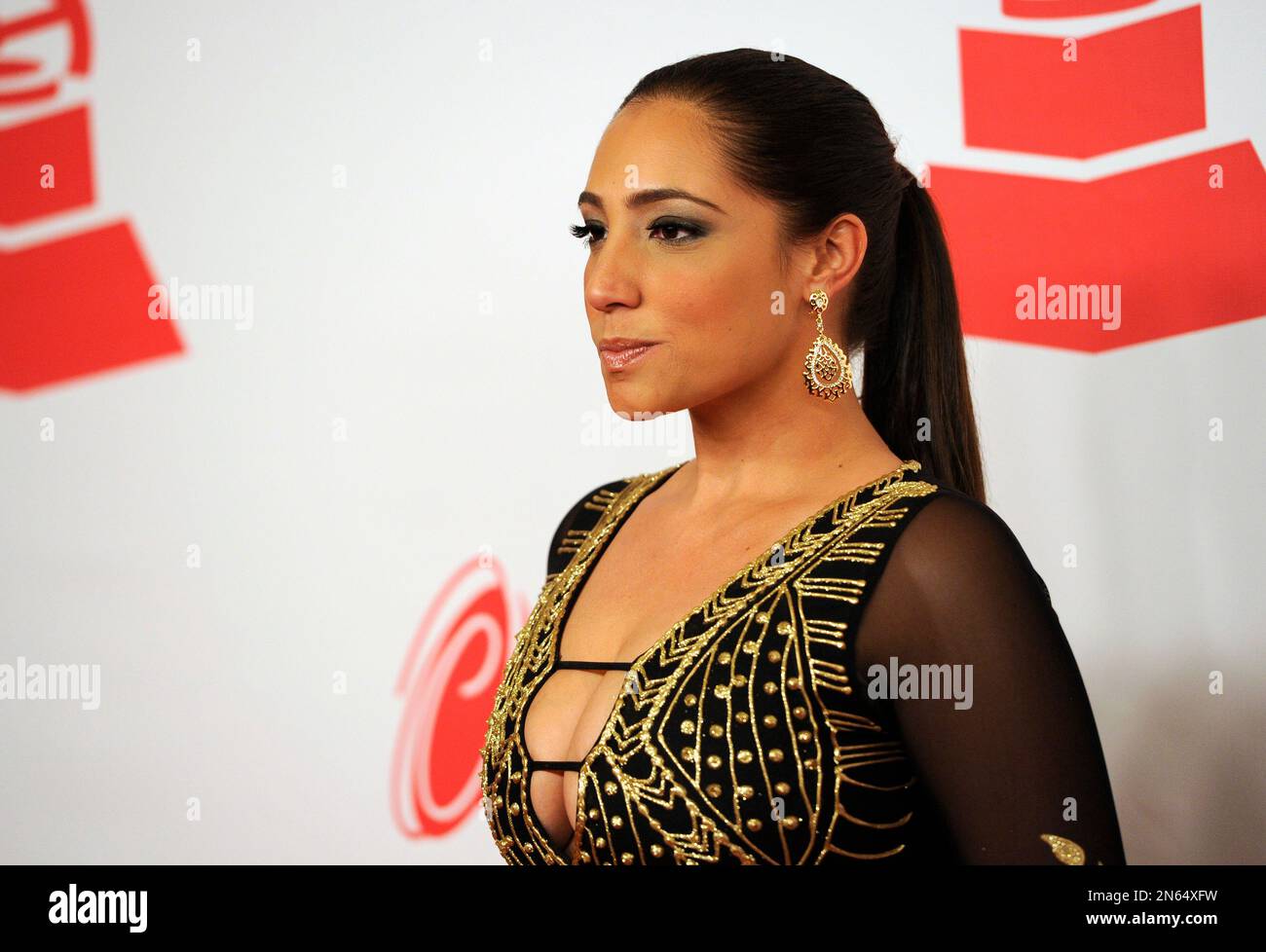 Leslie Cartaya arrives at the Latin Recording Academy Person of the ...