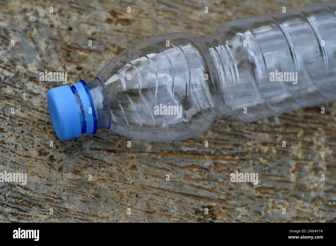 Garbage of plastic mineral water bottles in public places Stock Photo ...