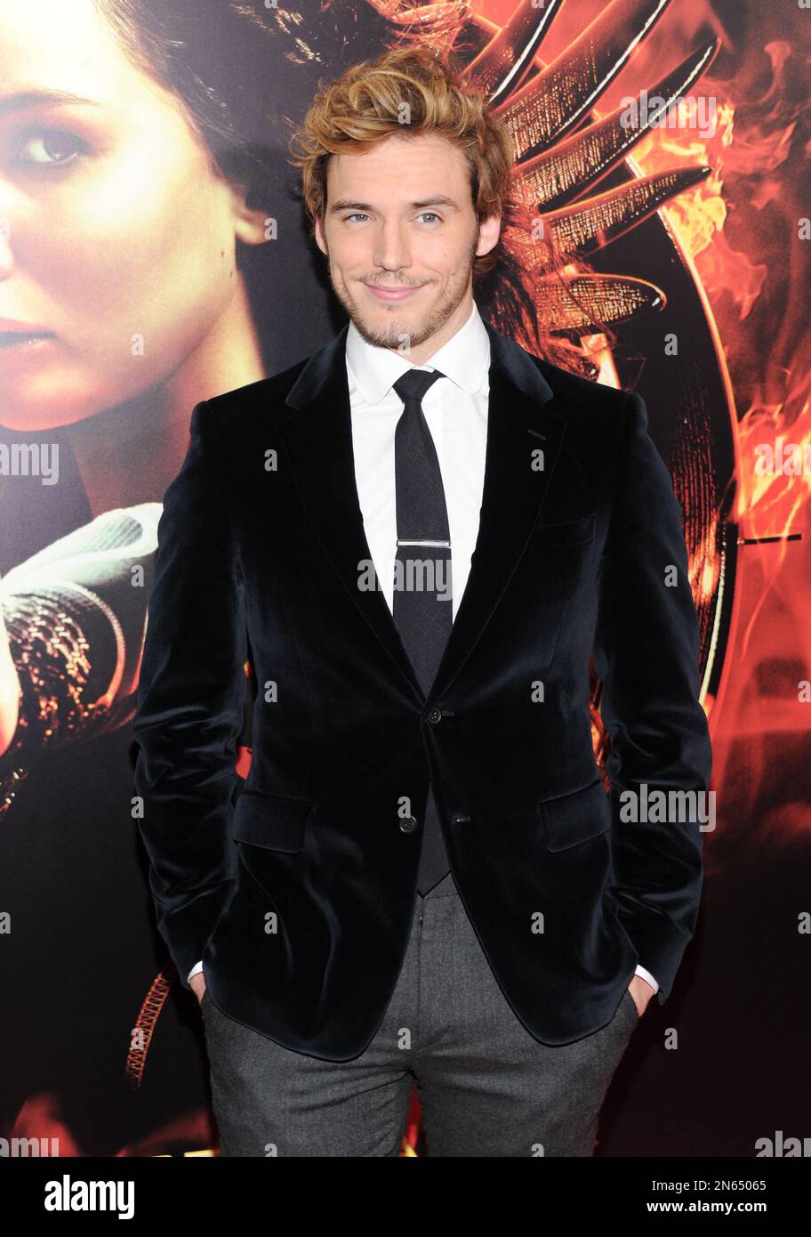 Actor Sam Claflin attends a special screening of "The Hunger Games ...