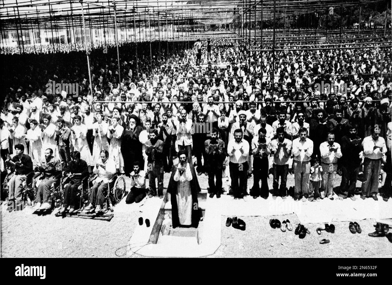 Hojatoleslam Seyad-Ali Khamenei, who was wounded in assassination ...