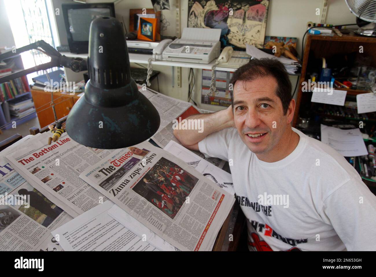 FILE - In this Tuesday, Dec. 14, 2010 file photo, cartoonist Jonathan ...