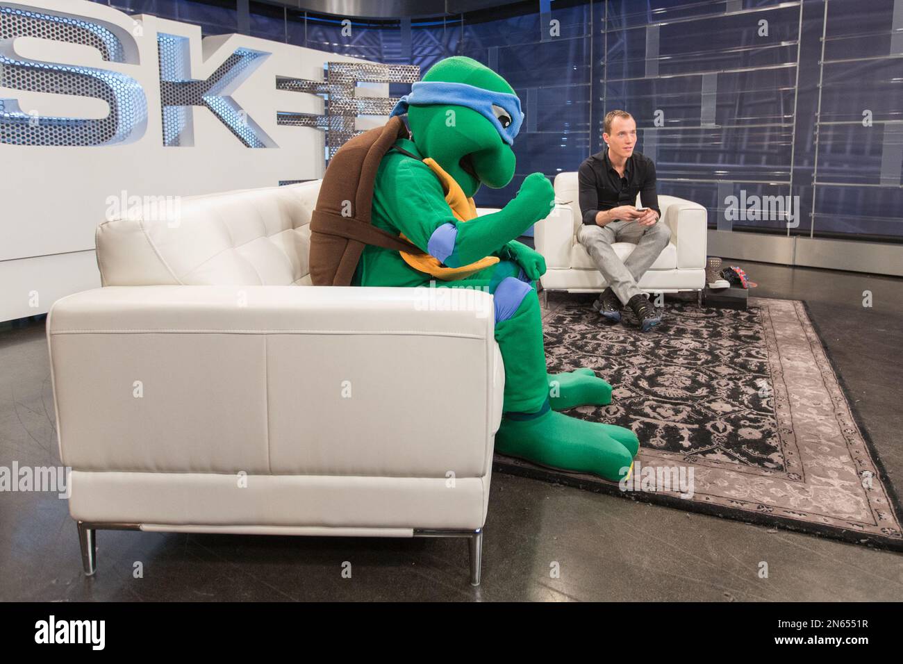 DJ Skee on set during filming of SKEE Live on Tuesday November 19, 2013 ...