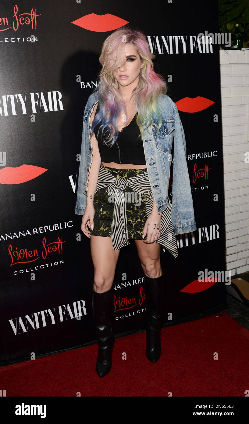 Singer Kesha arrives at the Banana Republic L'Wren Scott Collection ...