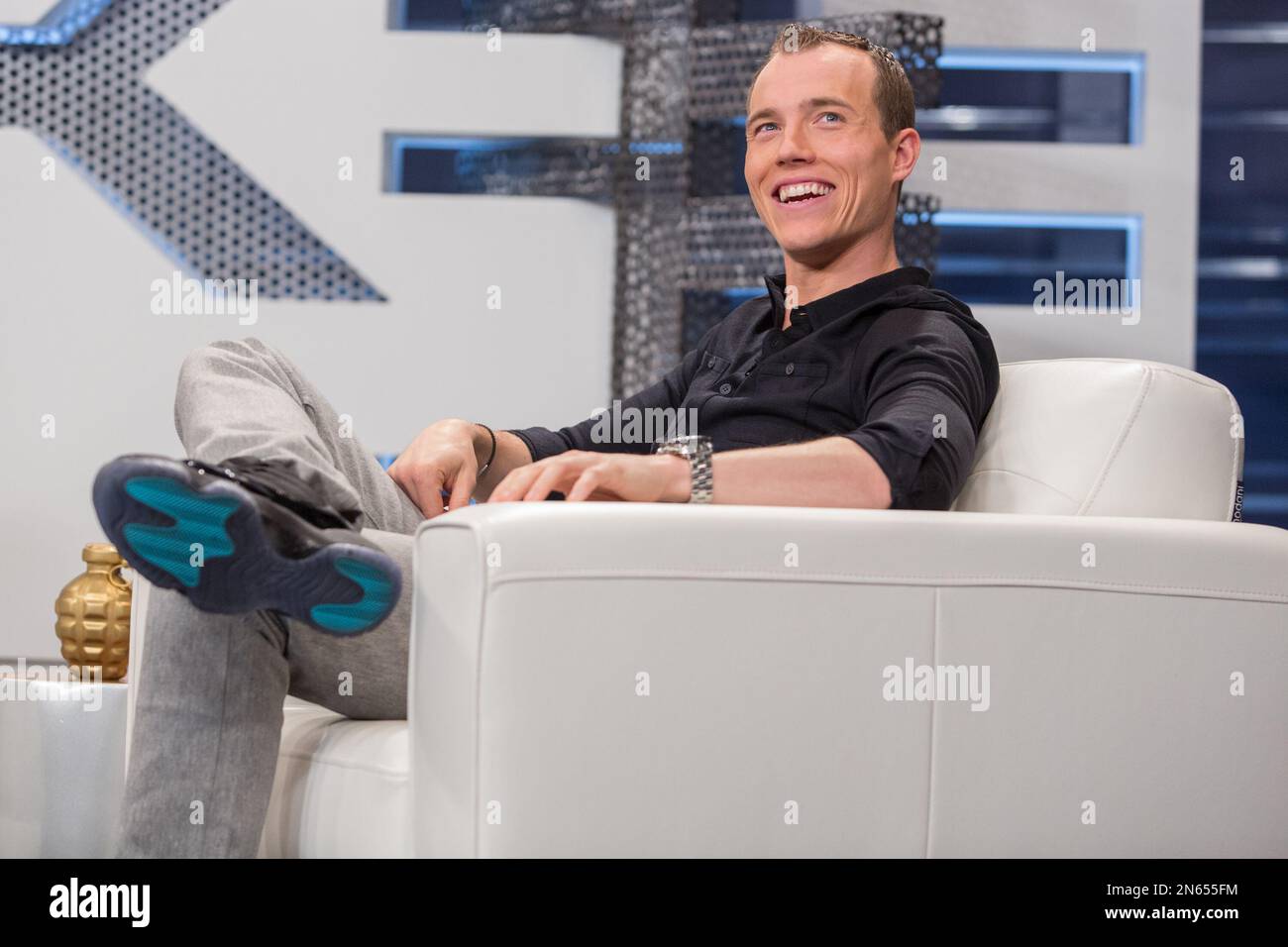 DJ Skee on set during filming of SKEE Live on Tuesday November 19, 2013 ...