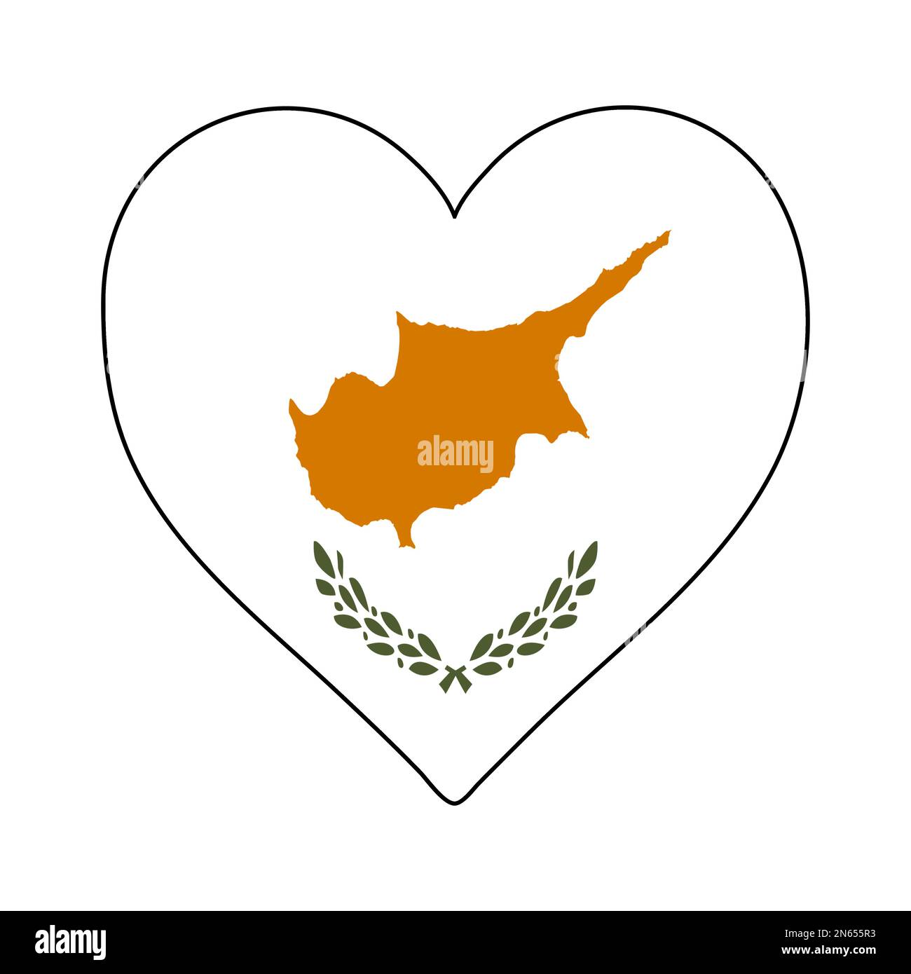Cyprus Heart Shape Flag. Love Cyprus. Visit Cyprus. Western Asia. Asia ...