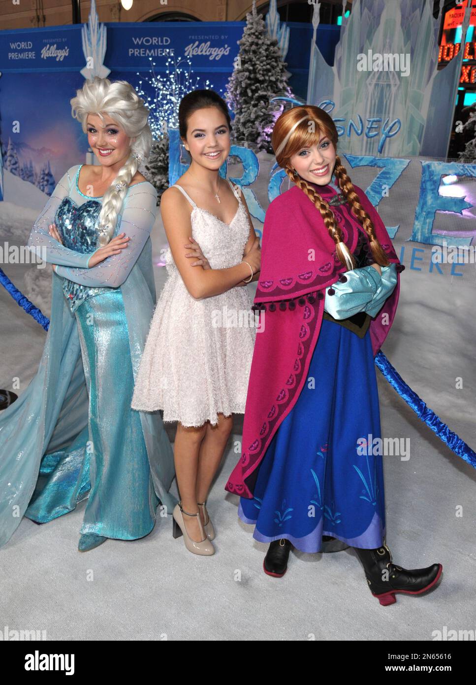 Bailee Madison attends the world premiere of "Frozen", on Tuesday, Nov ...