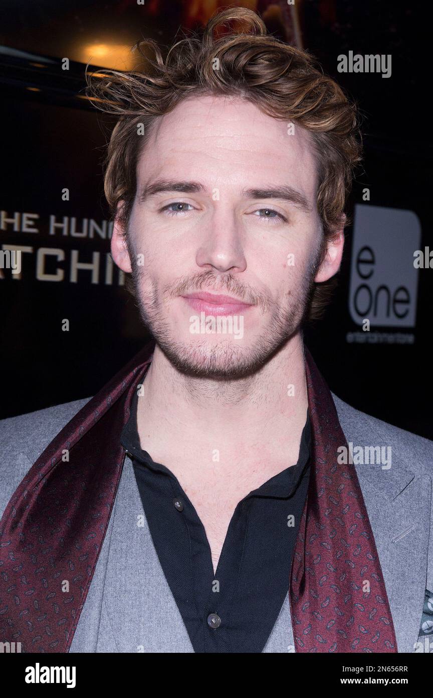 Actor Sam Claflin seen at The Canadian Premiere of The Hunger Games ...