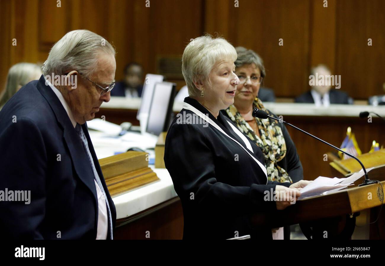 Jean Grasmick, daughter of former Rep. Phyllis Pond, speaks about her ...