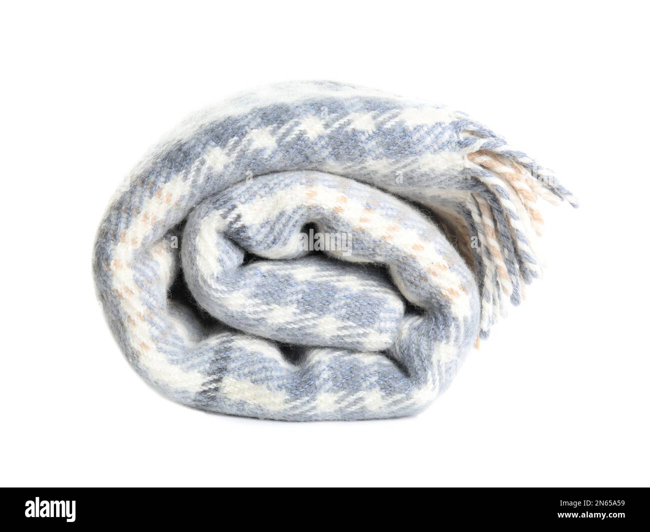 Stylish soft checkered plaid on white background Stock Photo - Alamy