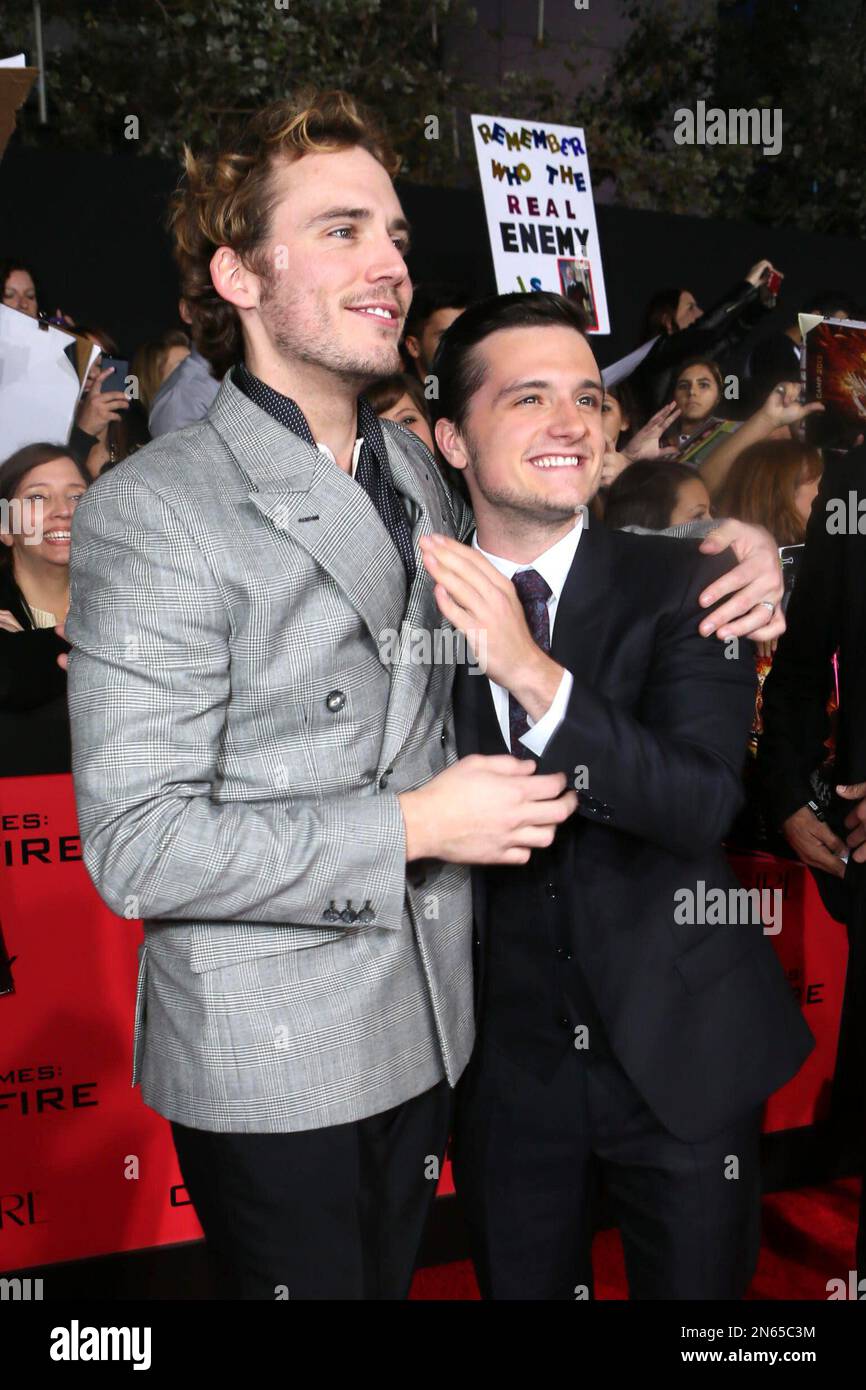 Sam Claflin And Josh Hutcherson Bromance