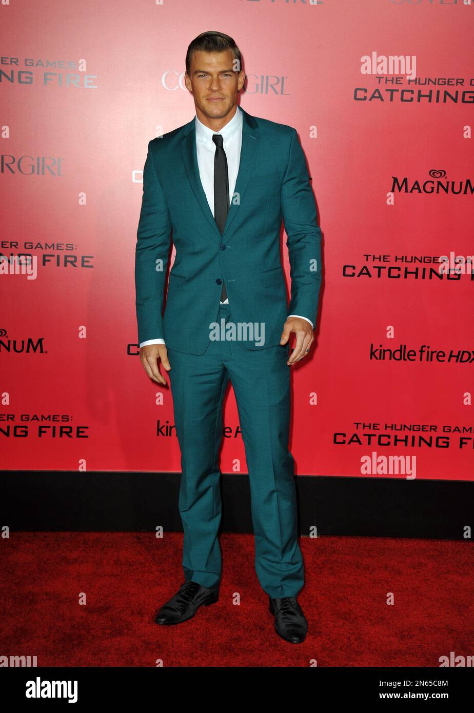 Alan Ritchson arrives at the Los Angeles premiere of "The Hunger Games ...