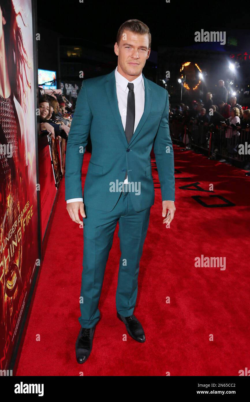 Alan Ritchson seen at Lionsgate's 'The Hunger Games: Catching Fire' Los ...