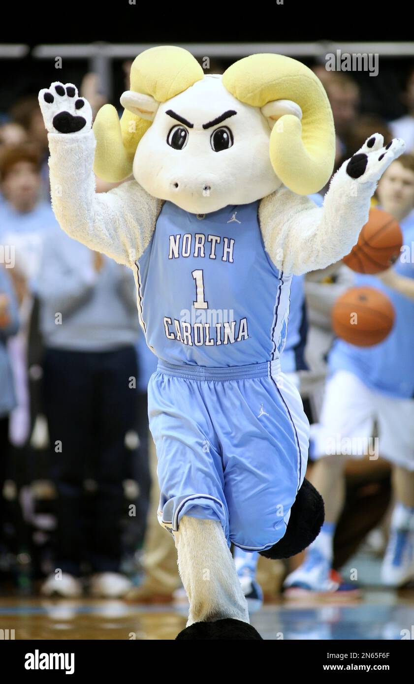 North Carolina's mascot Ramses during the first half of their NCAA ...