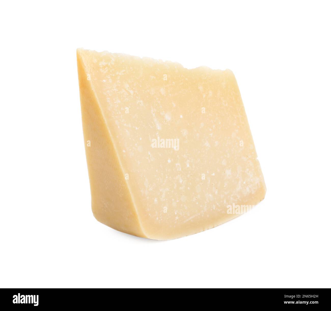 Piece of delicious parmesan cheese isolated on white Stock Photo - Alamy