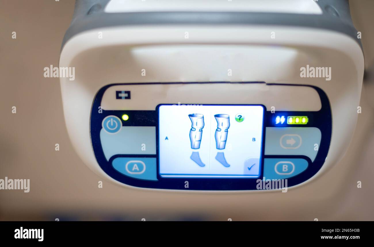 The orthopedic department with the Intermittent pneumatic compression ...