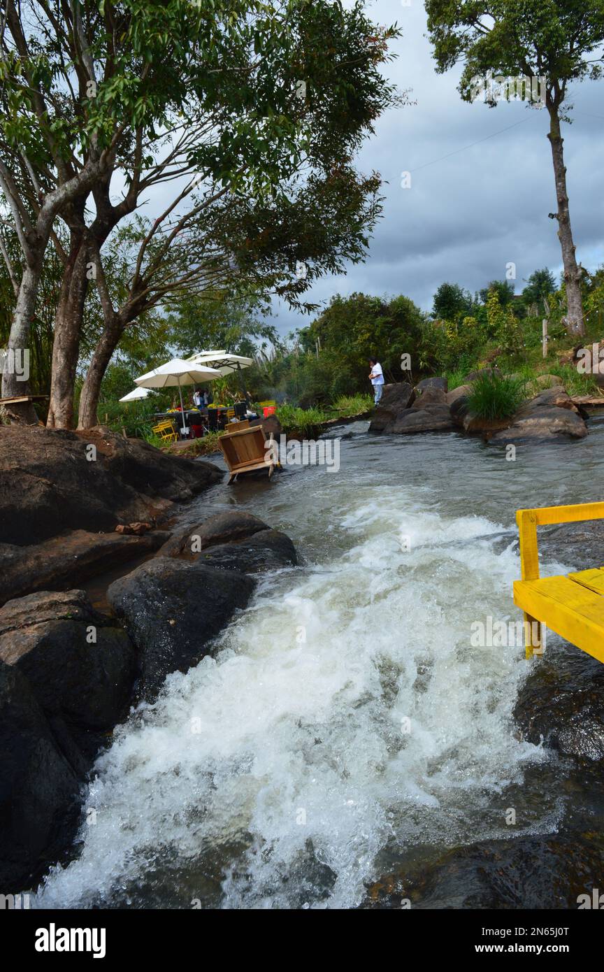 Stream river in the central highlands of Vietnam Stock Photo - Alamy
