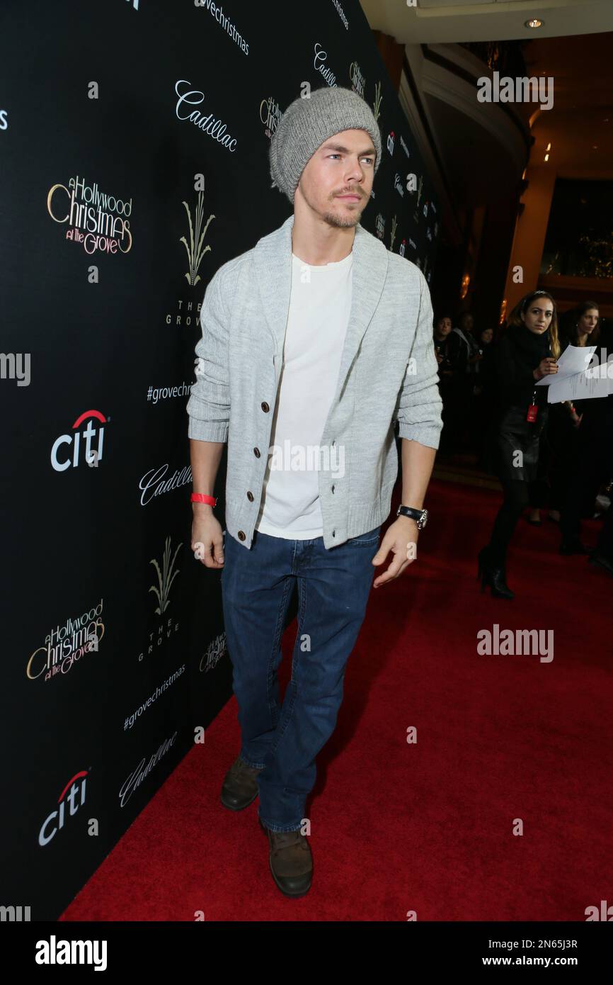 Derek Hough arrives at The Grove's 11th Annual Christmas Tree Lighting ...