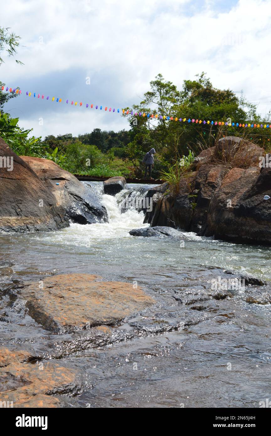 Stream river in the central highlands of Vietnam Stock Photo - Alamy