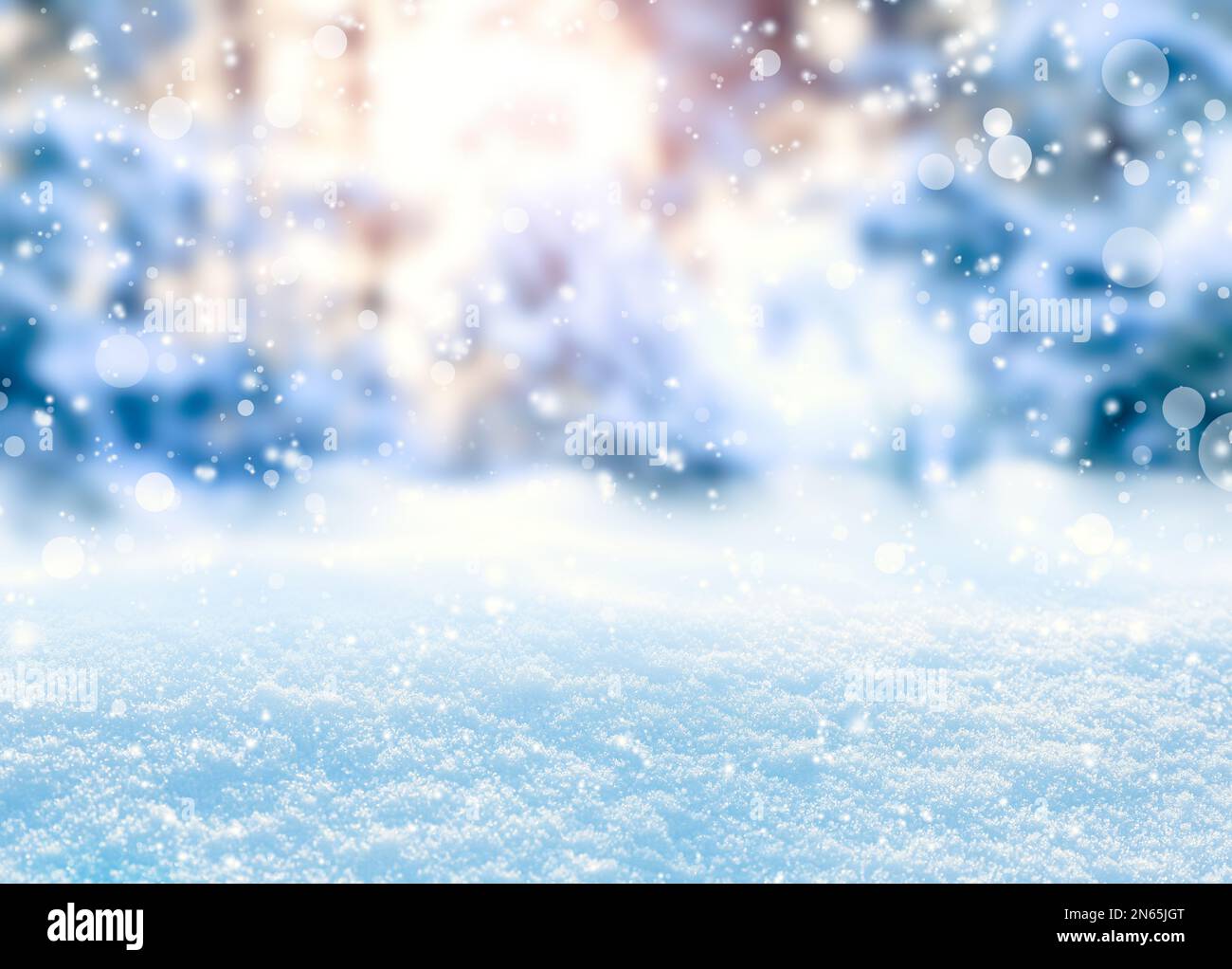 Beautiful fluffy snow bokeh hi-res stock photography and images - Alamy