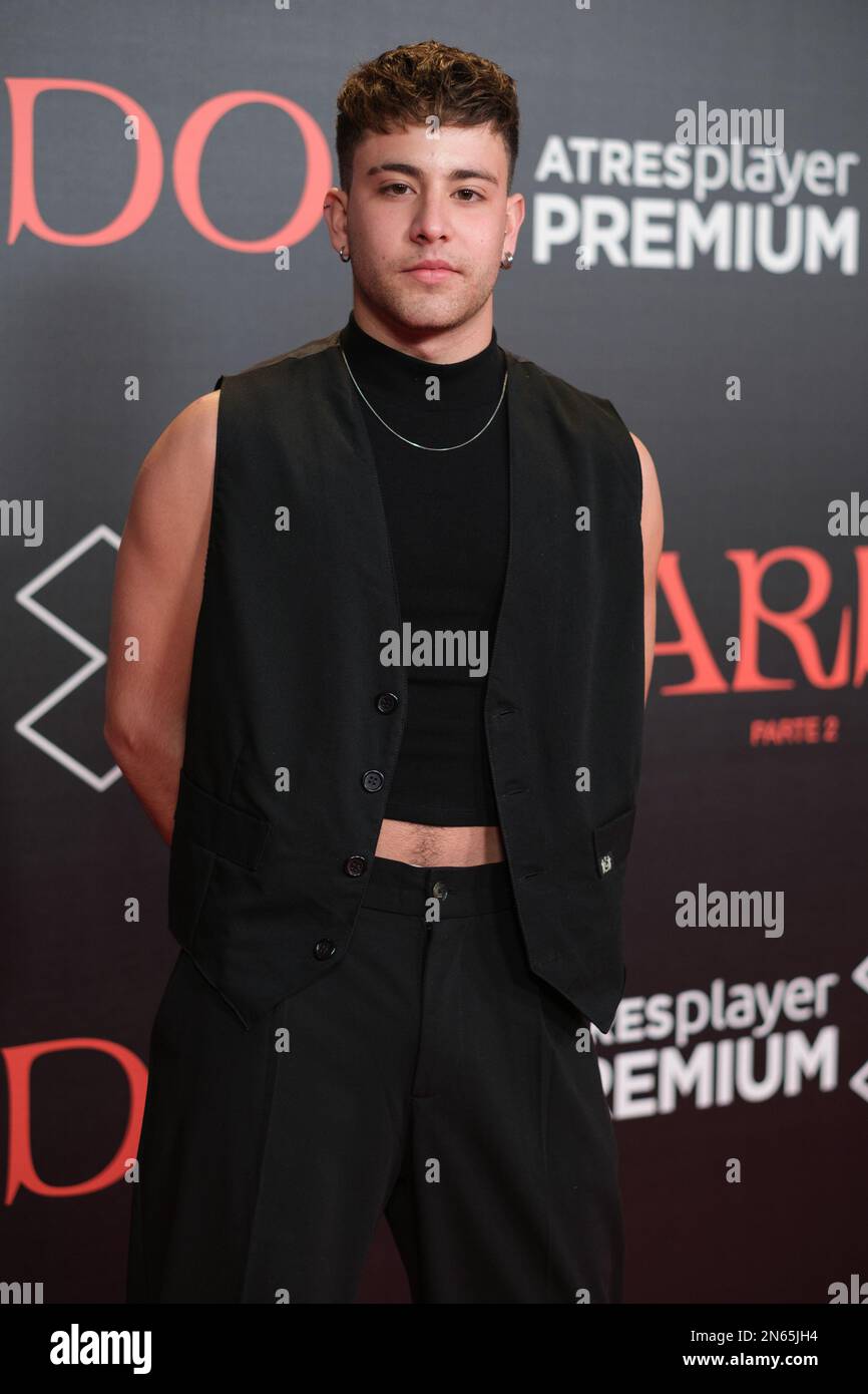 Madrid, Spain. 09th Feb, 2023. Diego Rey attends the second season ...