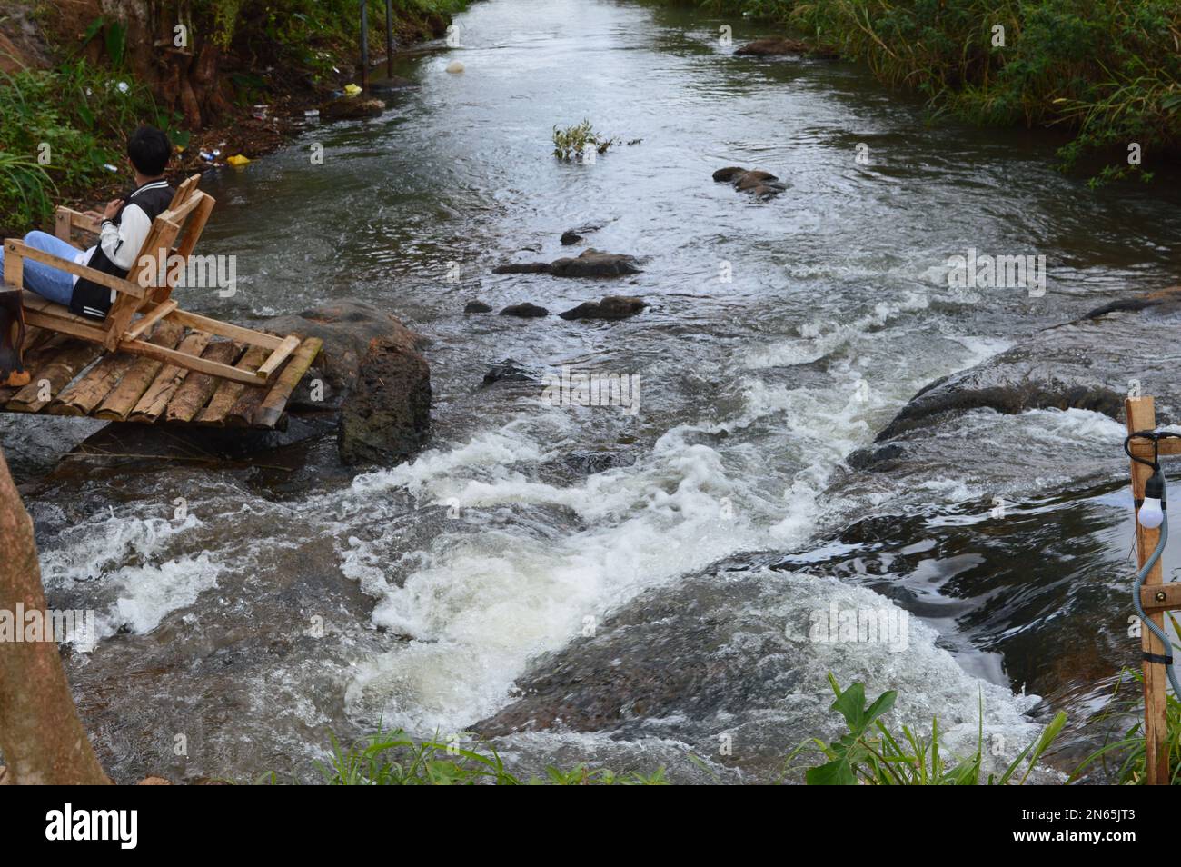 Stream river in the central highlands of Vietnam Stock Photo - Alamy